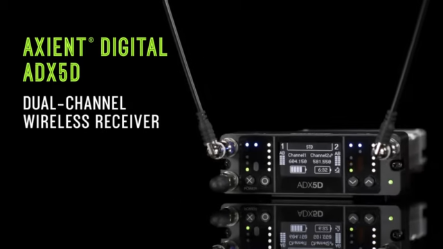 Shure Axient® Digital Dual-Channel Portable Wireless Receiver - Electronics & Engineering Pte Ltd