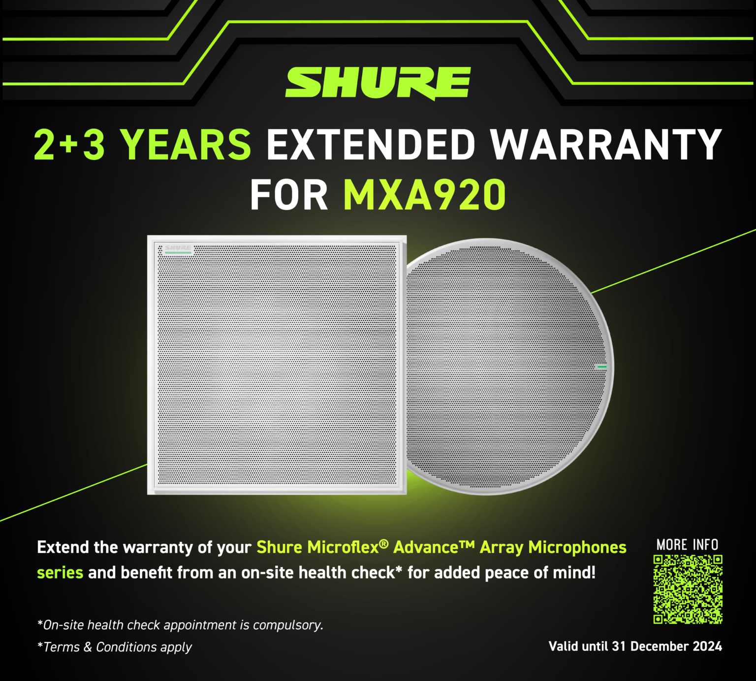 Shure MXA920 Ceiling Array Microphone Trade In & Warranty Extension ...